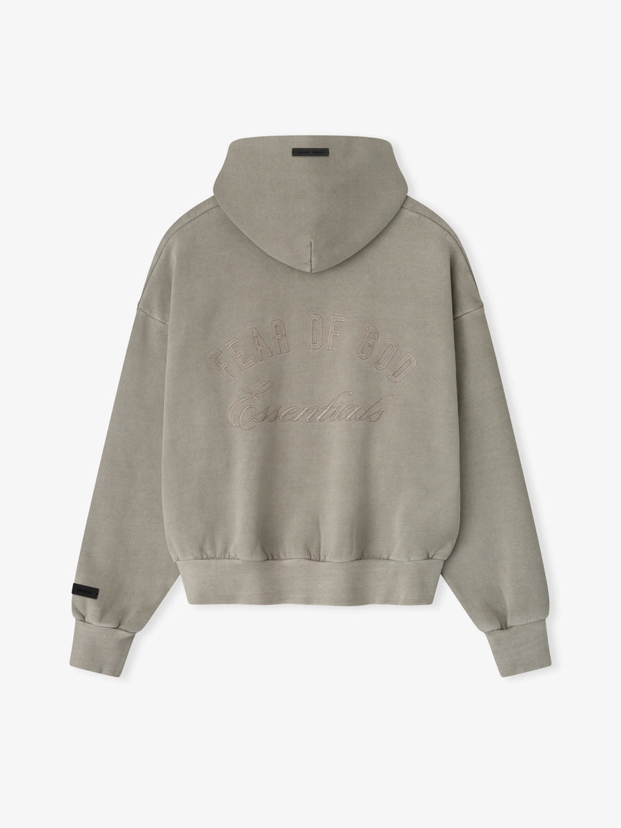 ESSENTIALS - Classic Full Zip Hoodie Smoke Grey – Anrosa Store
