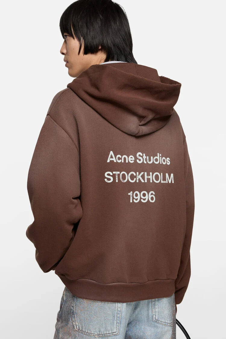 ACNE STUDIOS - Logo Hooded Sweater Chocolate Brown – Anrosa Store