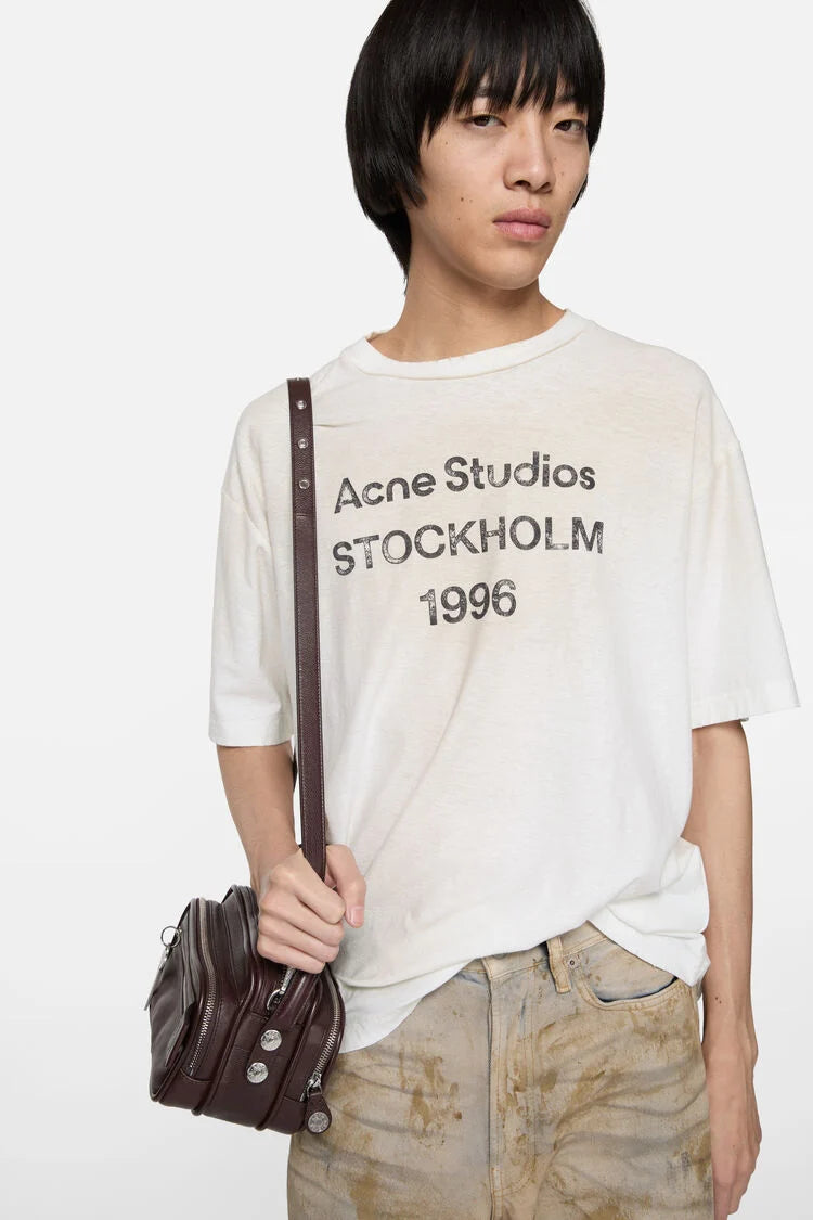 ACNE STUDIOS - Logo T-shirt Relaxed Fit Dusty White – Anrosa Store